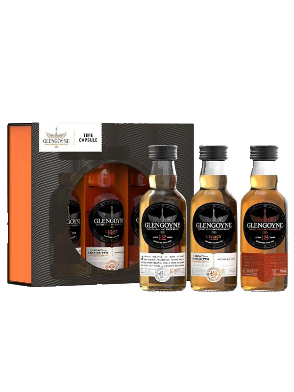 Glengoyne Time Capsule 3 x 5cl gift box : Just A Glass, Mini-Bar Drinks